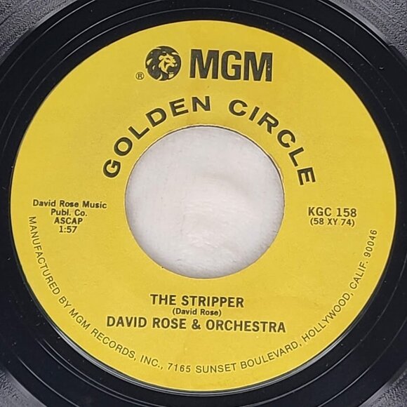 MGM Records | Media | David Rose Orchestra The Stripper The Runway 45 ...